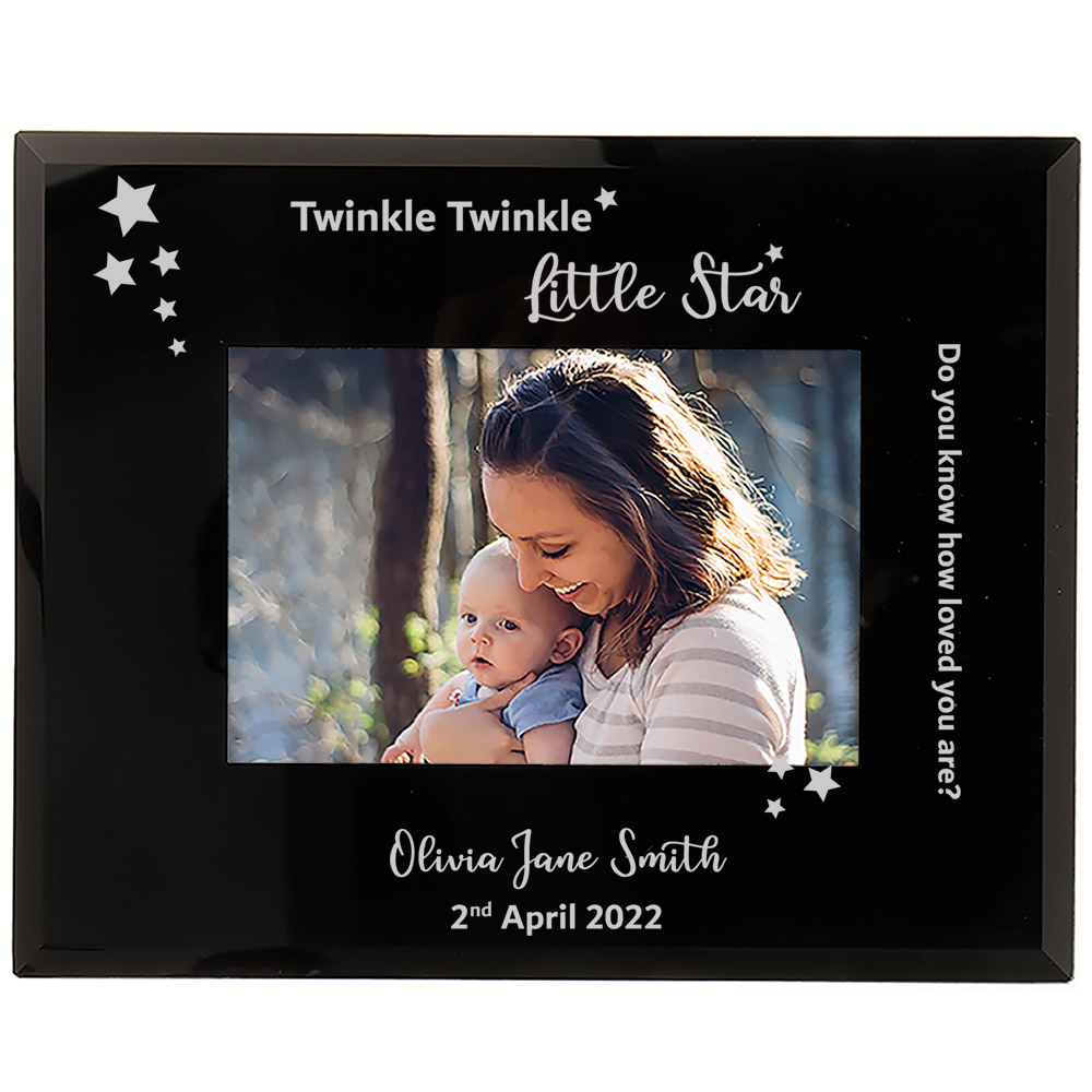 New baby Girl or New Baby Boy photo frame 6x4" or 7x5" - Ellie Charles