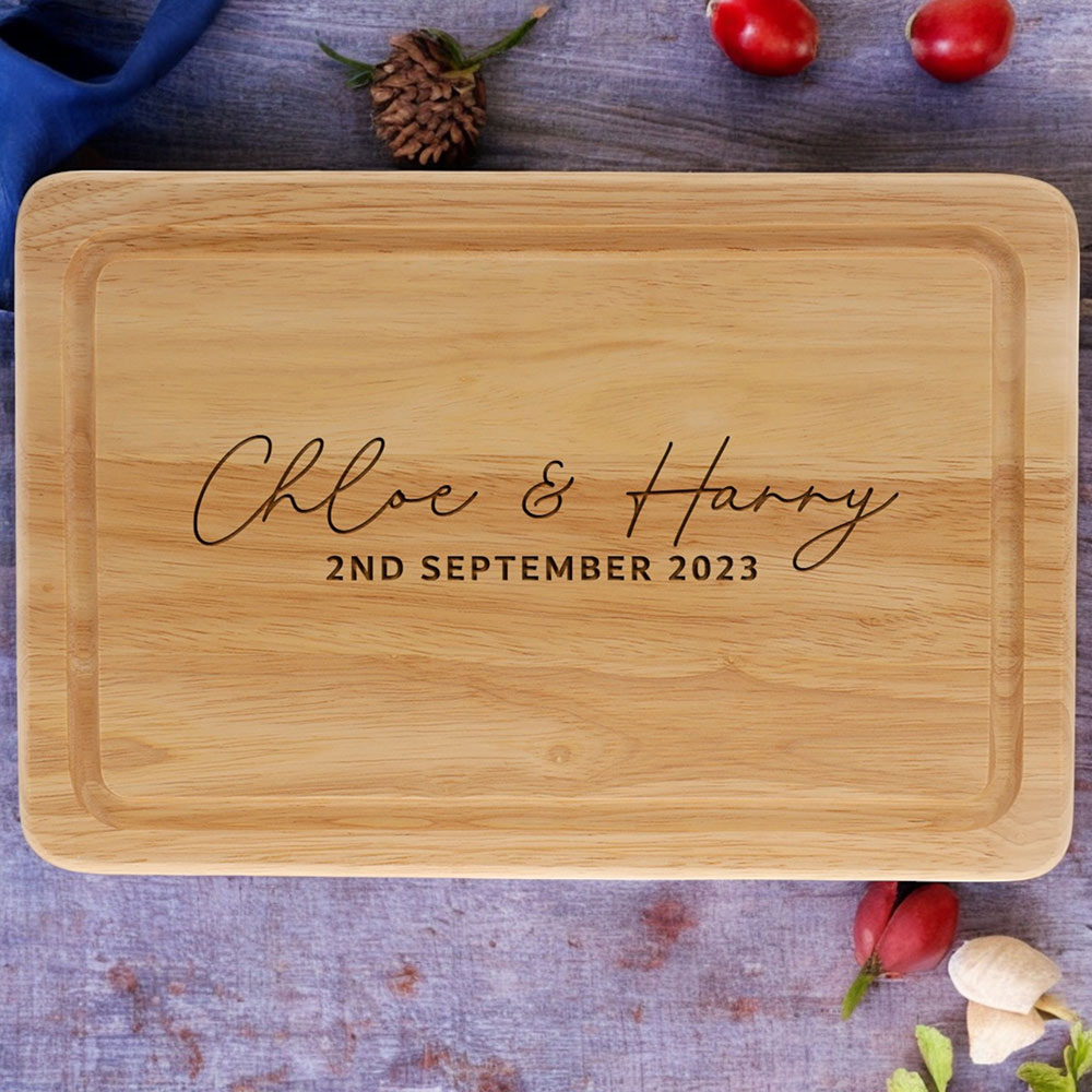 couples chopping board gift - Ellie Charles
