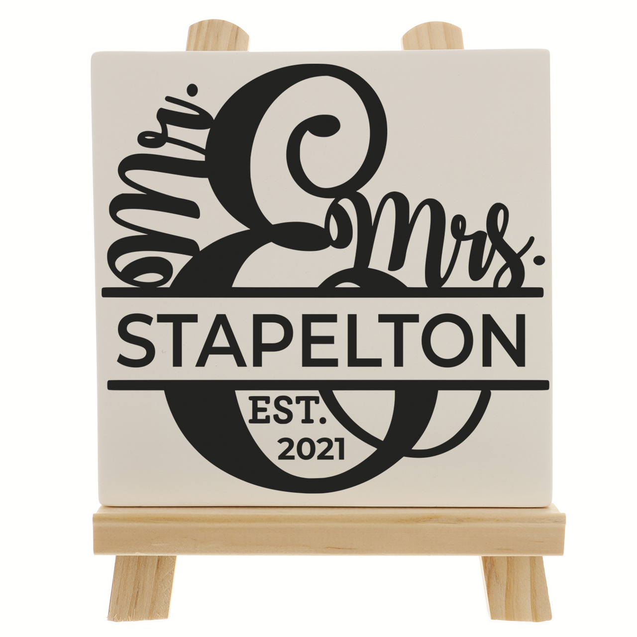 Personalised Mr And Mrs Sign Plaque - Ellie Charles